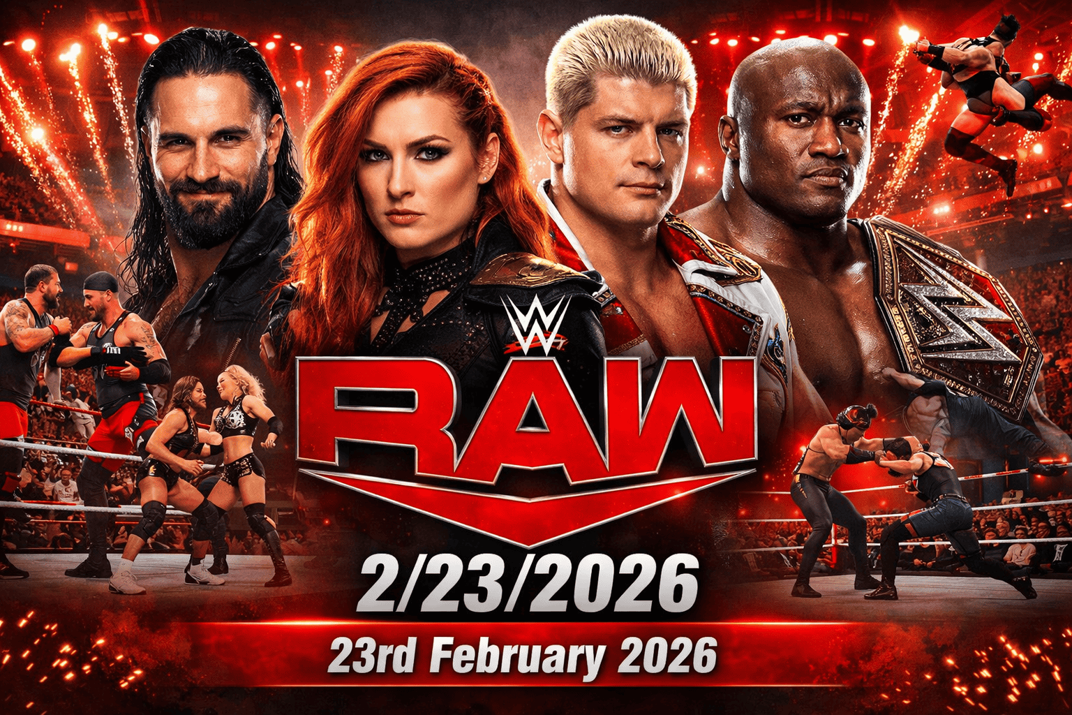 WWE Raw – 2/23/2026 – 23rd February 2026 Full Show Online - Watch Wrestling